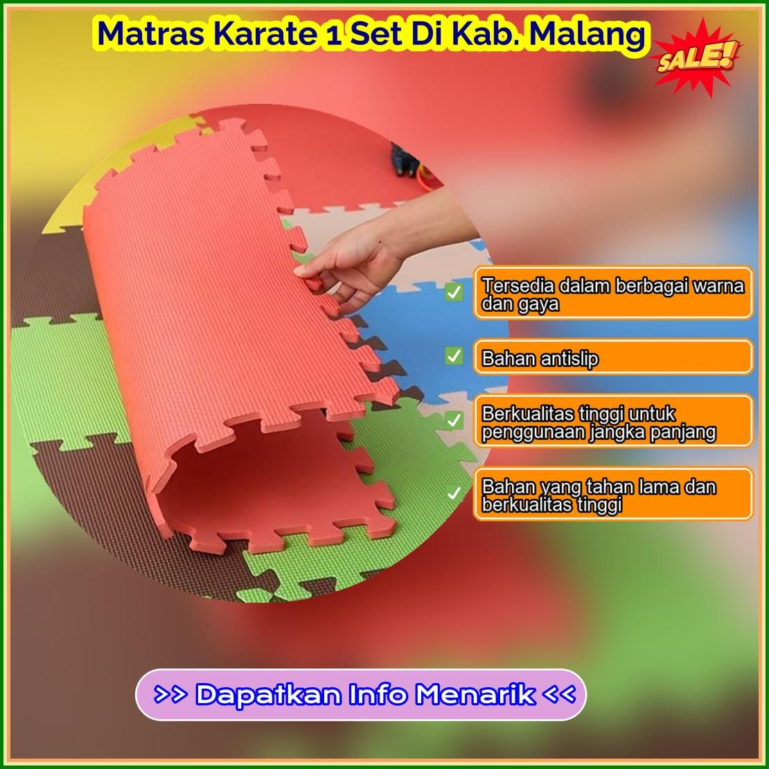 Matras Karate 1 Set Di Kab Malang - Alat Lompat Tinggi - Medium
