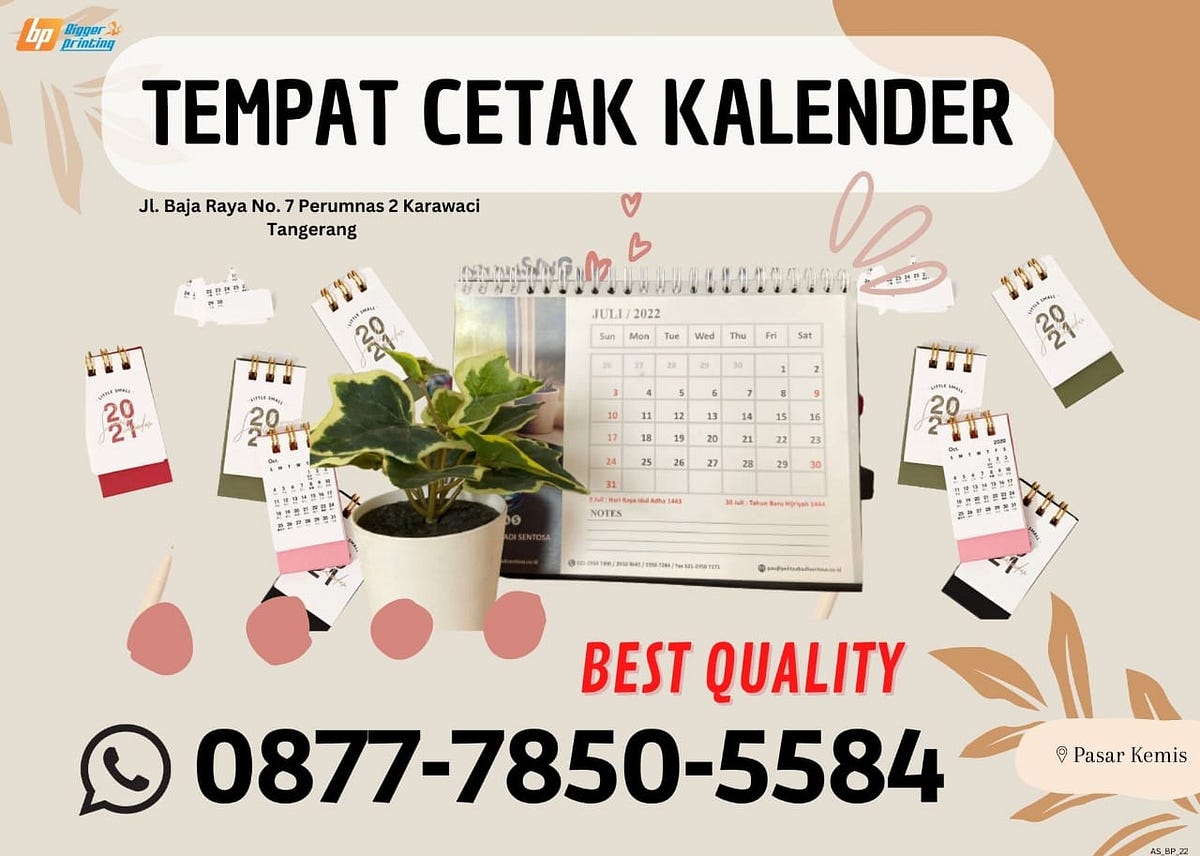 BEST QUALITY, Wa./Call. 0877–7850–5584, Tempat Cetak Kalender di Pasar Kemis. - Jasa cetak ...