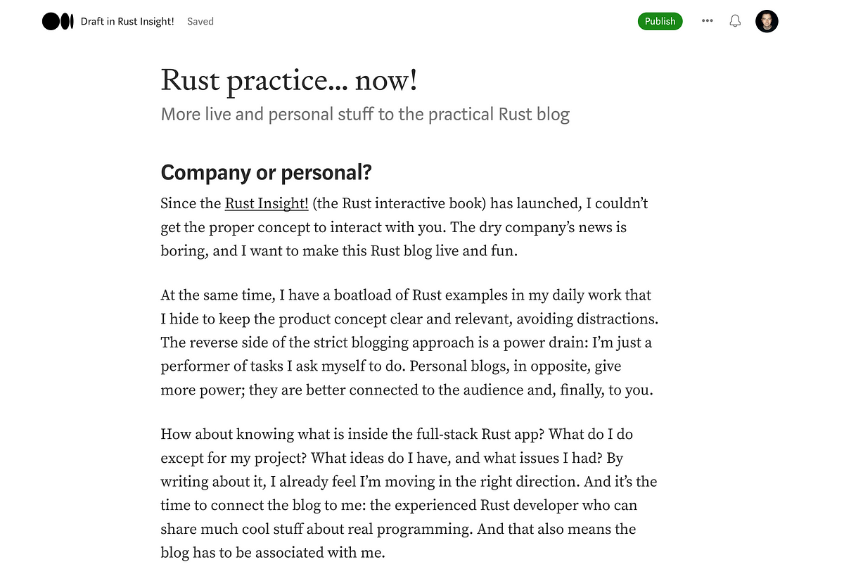 Rust Practice… Now More Live And Personal Stuff To The… By Denis Kolodin Rust Insight