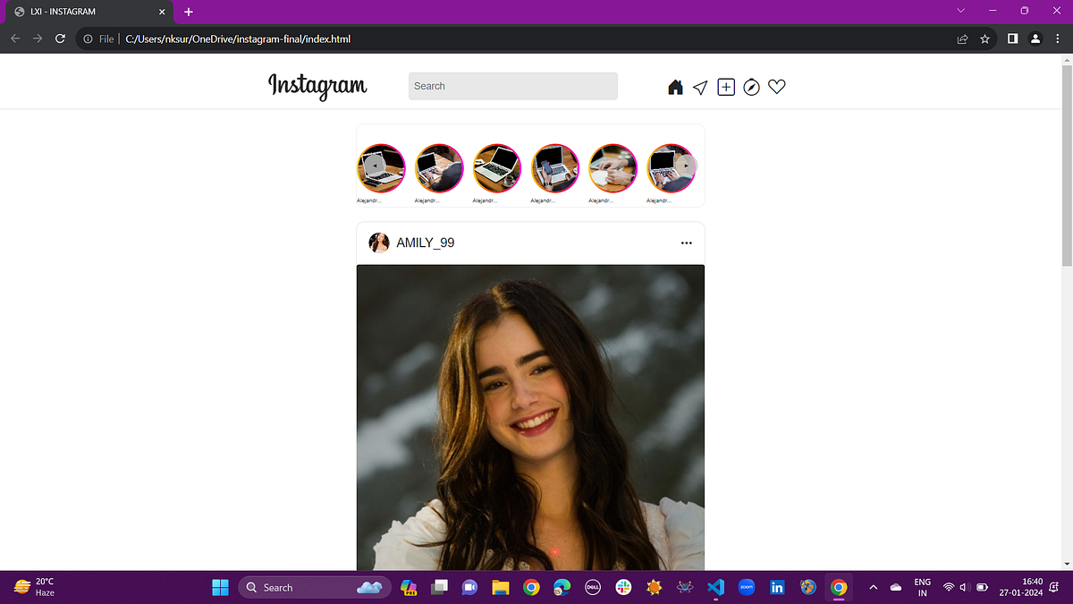 Building a Simple Instagram Website Clone: Week 3 with the Sparta ...