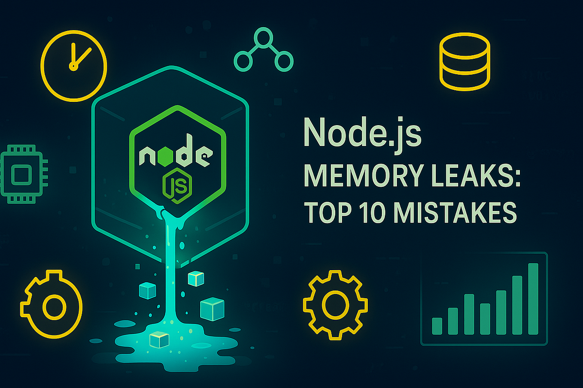 10 Common Mistakes That Cause Memory Leaks in Node.js | by Hash Block | Aug, 2025 | Medium