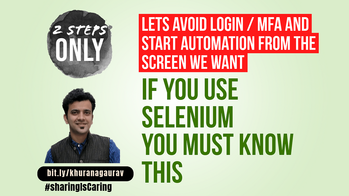 Connect Selenium With Existing Opened Browser By Gaurav Khurana Medium