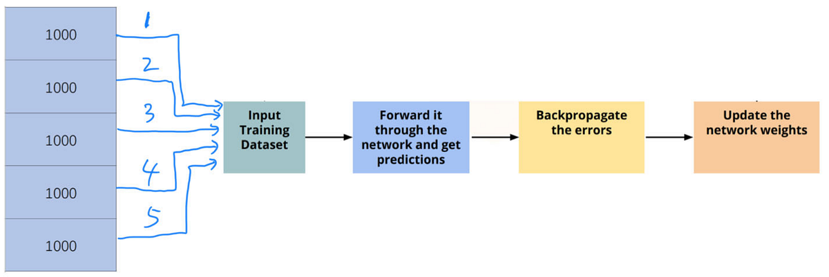 Epoch, Batch Size, Iteration in Neural Network Training Process | by Crazyhatcap | Medium