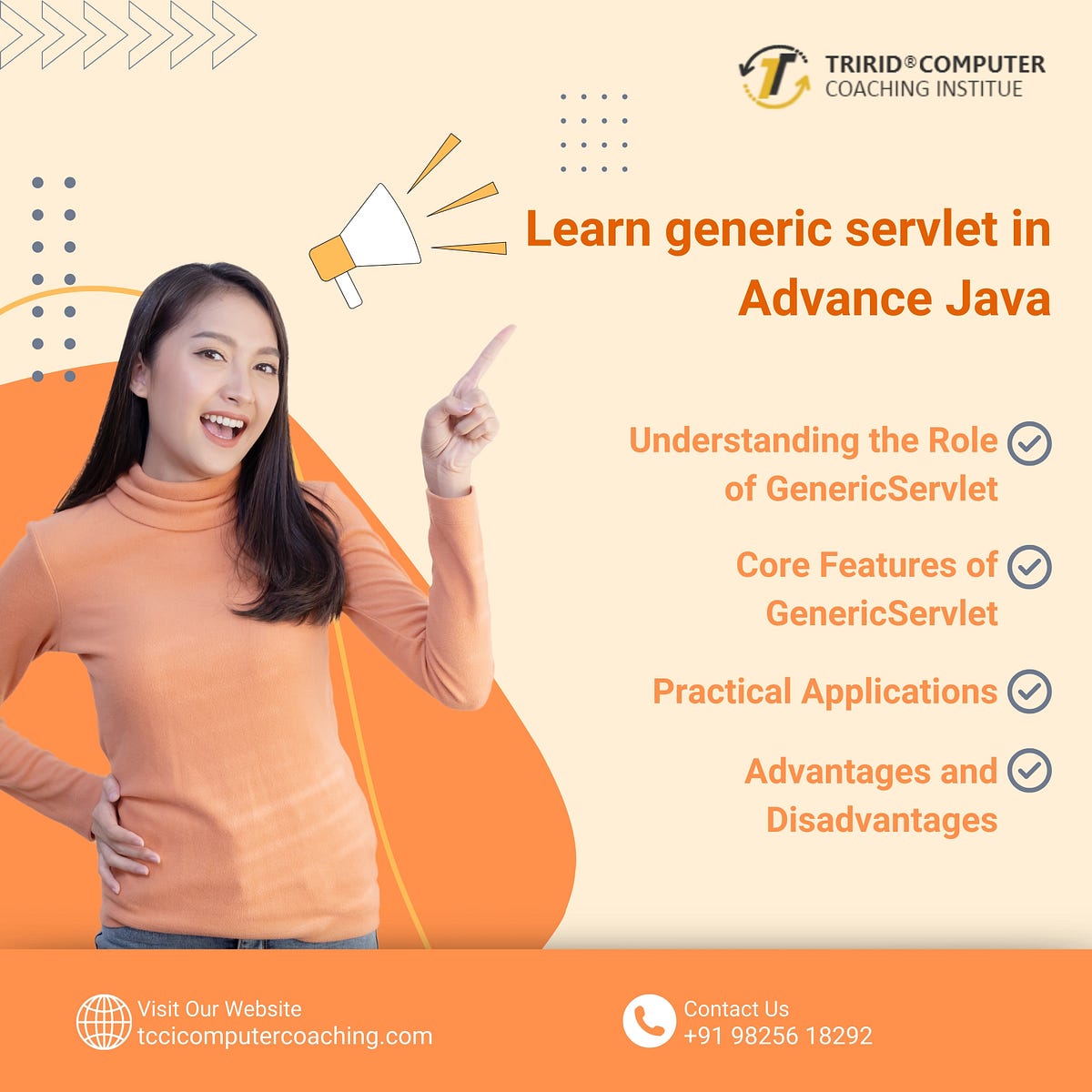 Learn generic servlet in Advance Java | by TCCI - Tririd Computer Coaching Institute | Medium