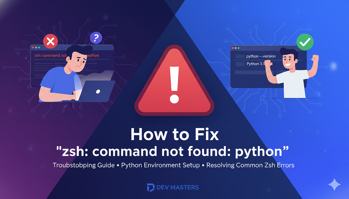 How to Fix “zsh: command not found: python” Error on macOS (Complete Guide) | by Ahmad Waleed ...