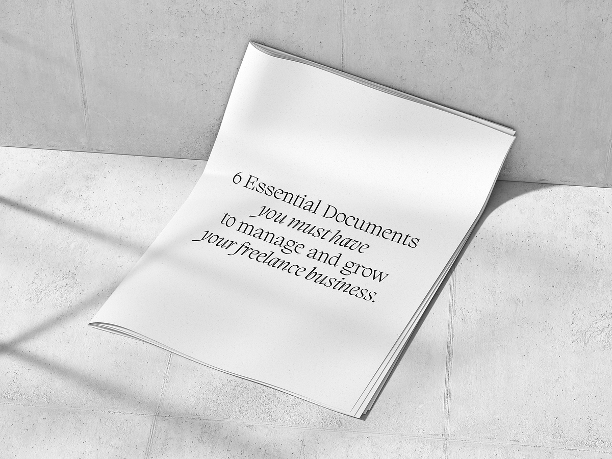 6 Essential Documents you must have to manage and grow your Freelance ...