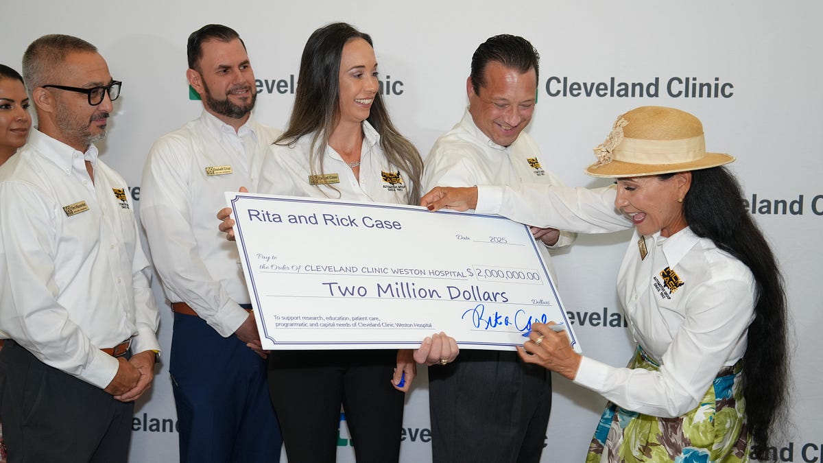 Rita Case Donates $2 Million to Cleveland Clinic Weston Hospital and ...