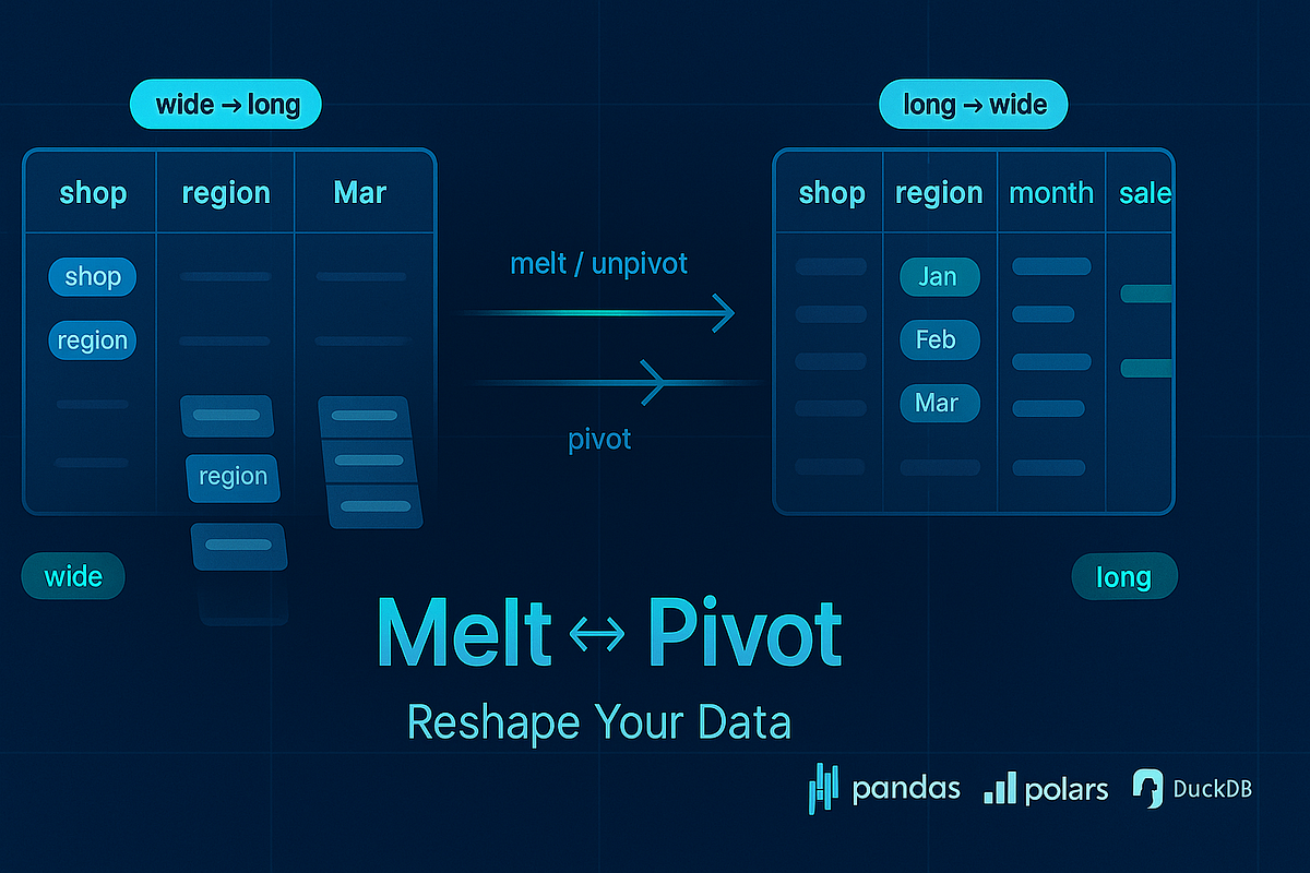 Reshape Your Data with Melt and Pivot | by Hash Block | Sep, 2025 | Medium
