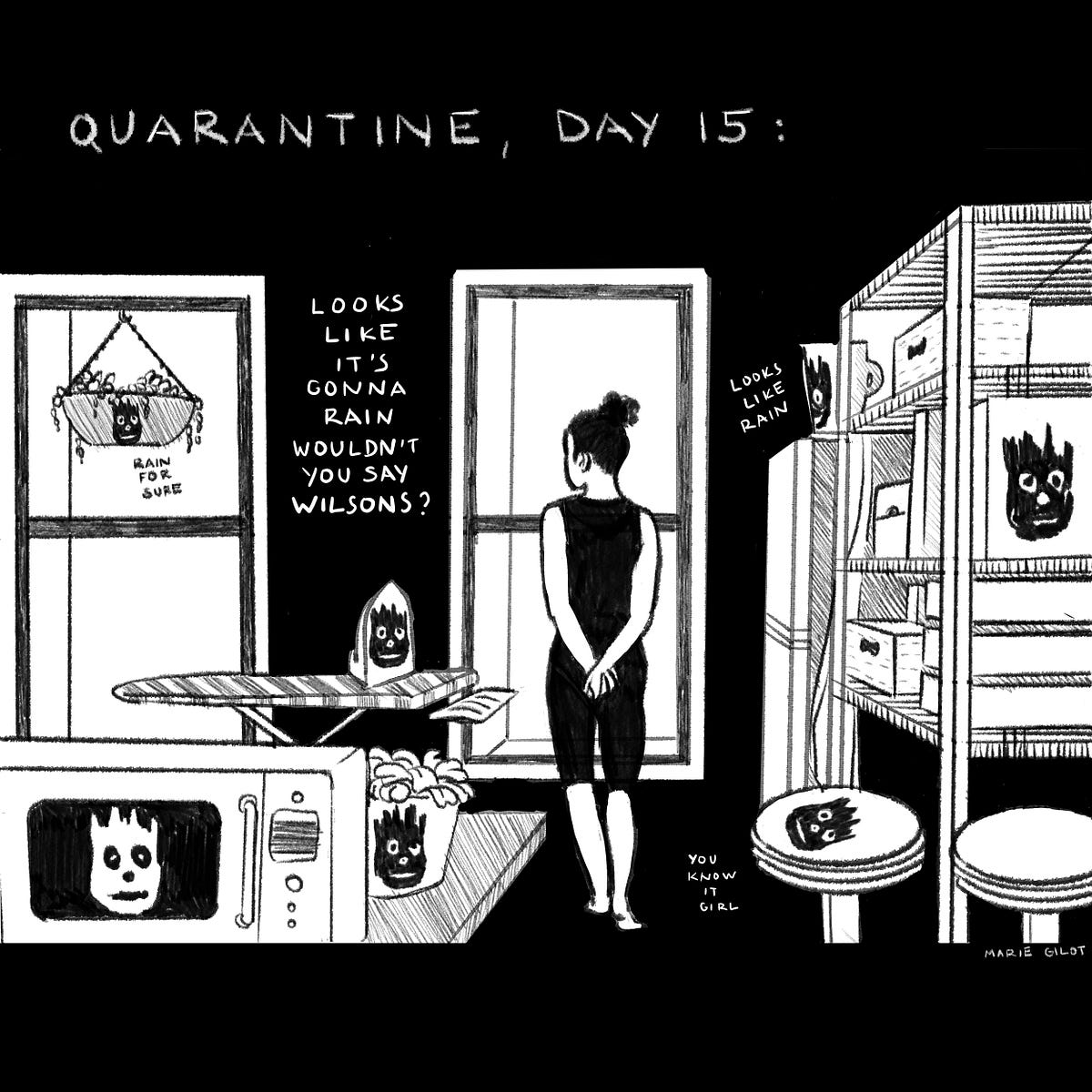 Quarantine Cartoon: Wilsons | by Marie Gilot | Medium