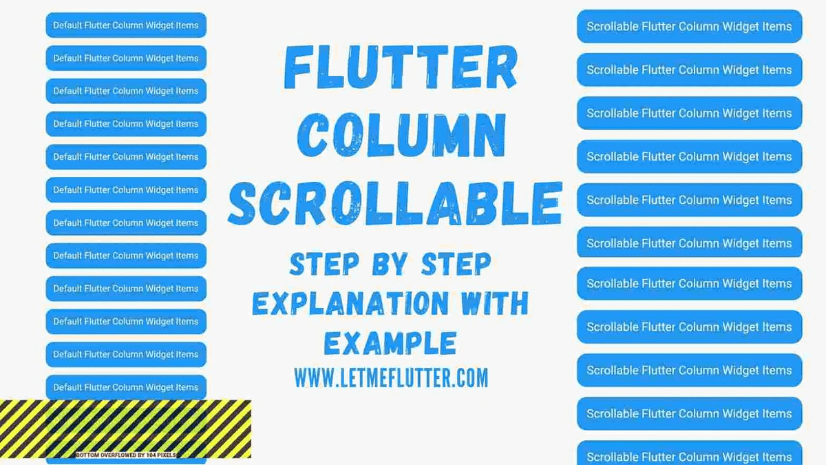 How To Implement Flutter Column Scrollable | by Zeeshan Ali | Medium