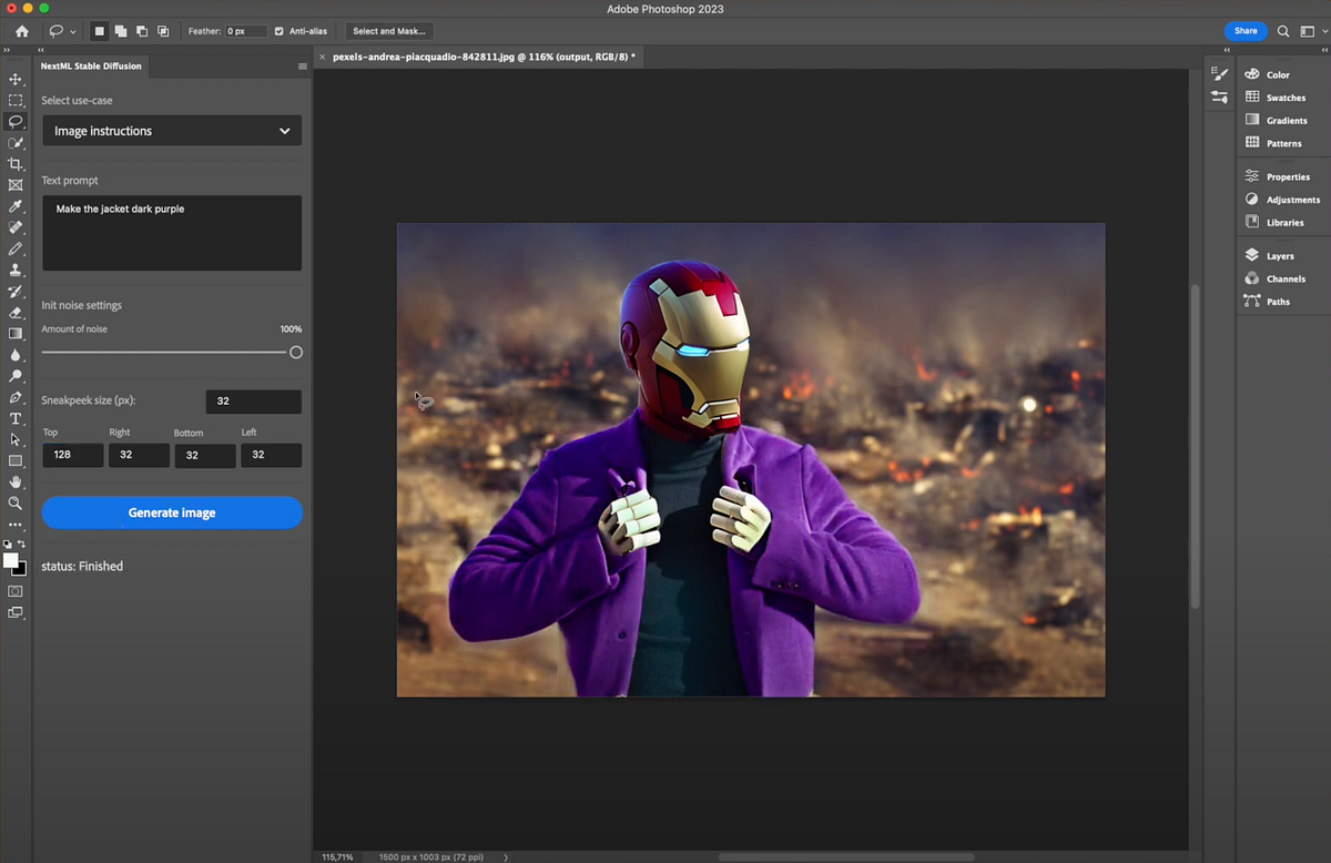 Stable Diffusion and ControlNet in Photoshop | by Oscar Leo | Medium