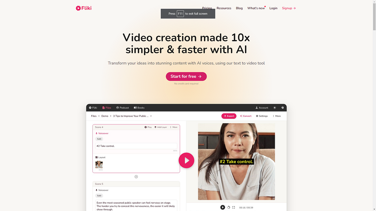 Fliki.ai Create Video made 10x simple and fast with AI | by Chisa Ion ...