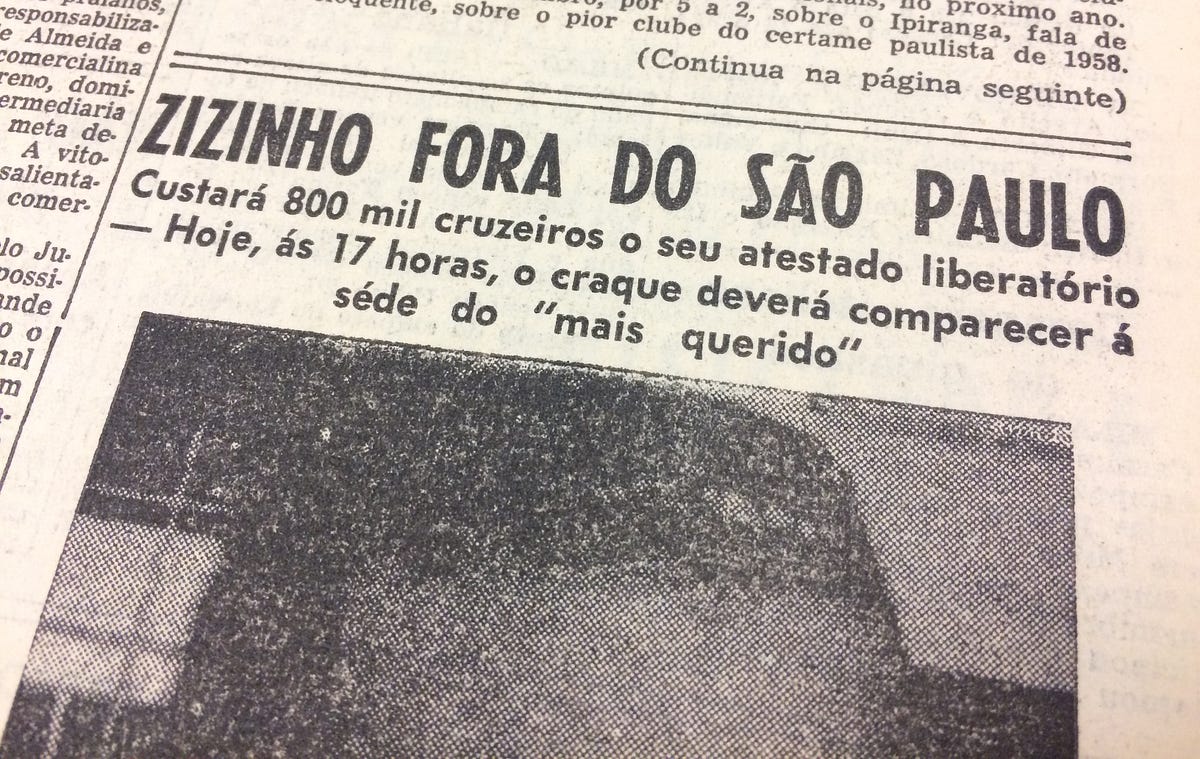 A despedida de Zizinho. Há sessenta anos, Mestre Ziza jogou sua… | by ...