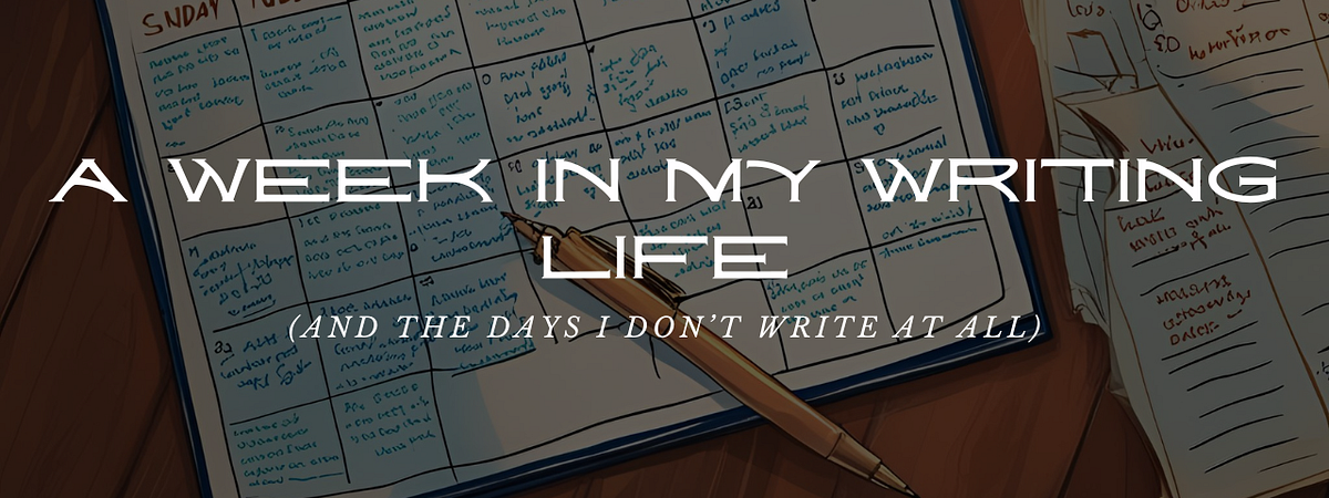 A Week in My Writing Life (and the Days I Don’t Write at All) | by Elizabeth Caroline | On ...