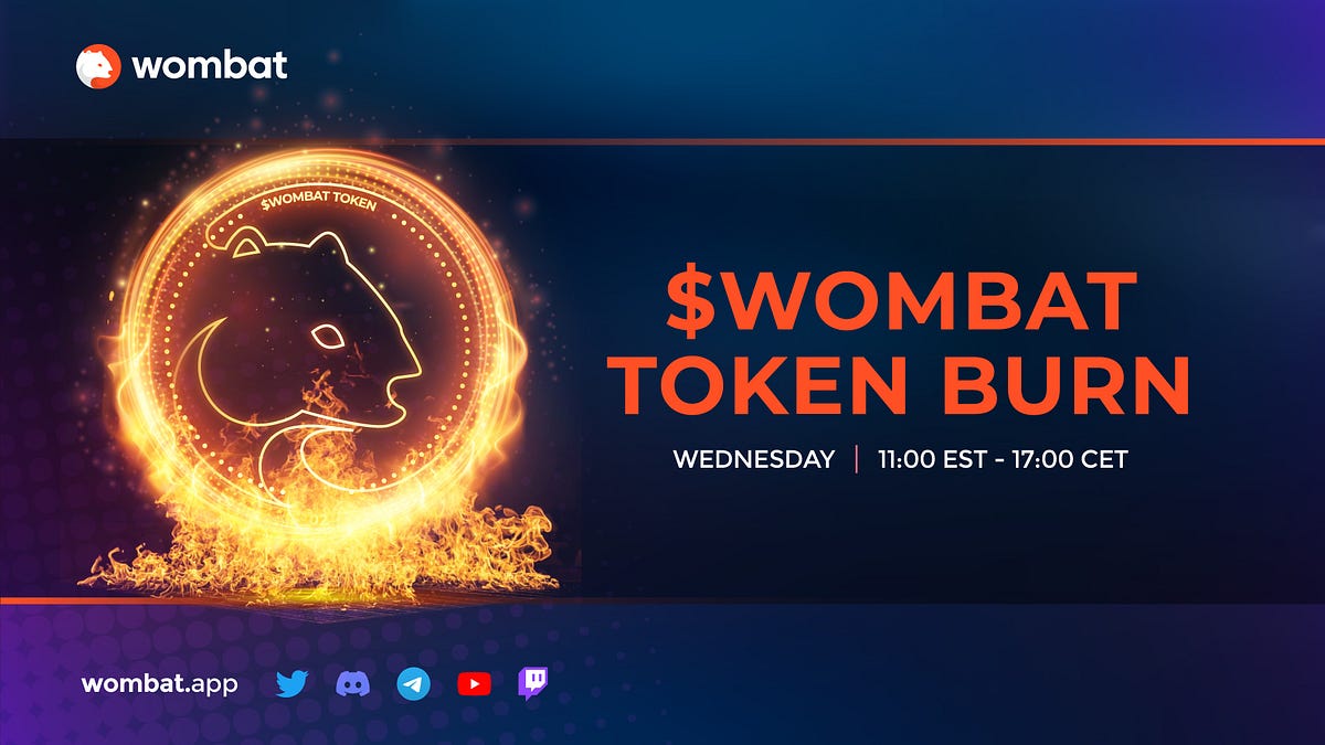 May token burn is coming!. The $WOMBAT burn is approaching again ...