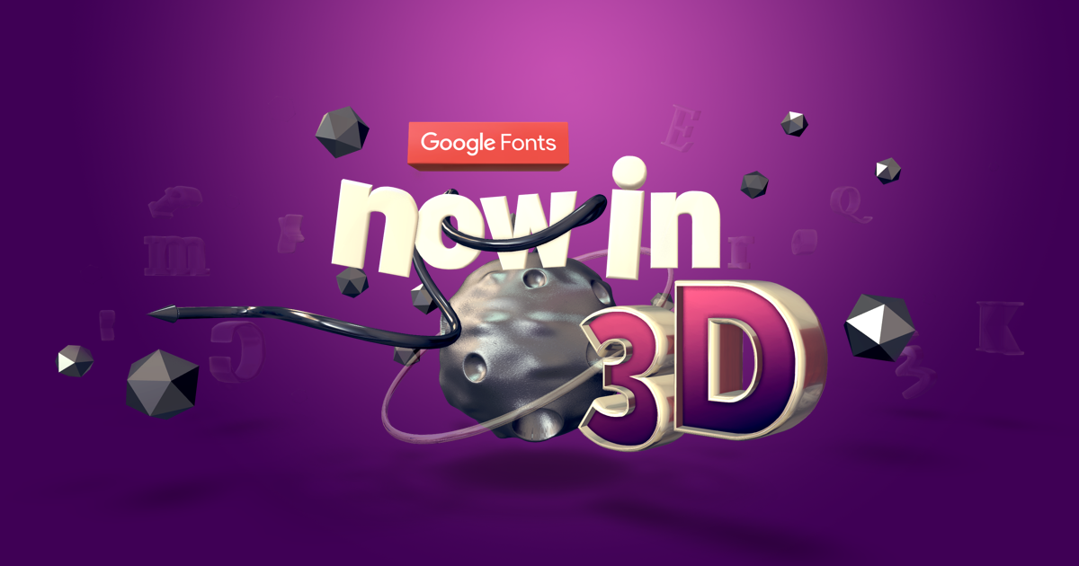 Google Fonts are now in 3D. We are the first online 3D modeling… | by ...
