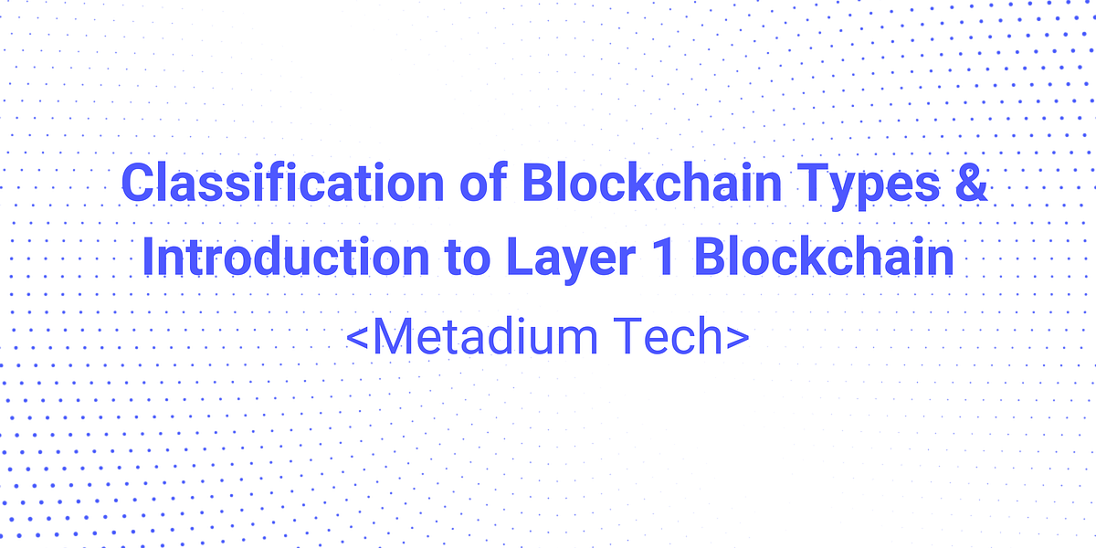 Classification of Blockchain Types and Introduction to Layer 1 ...