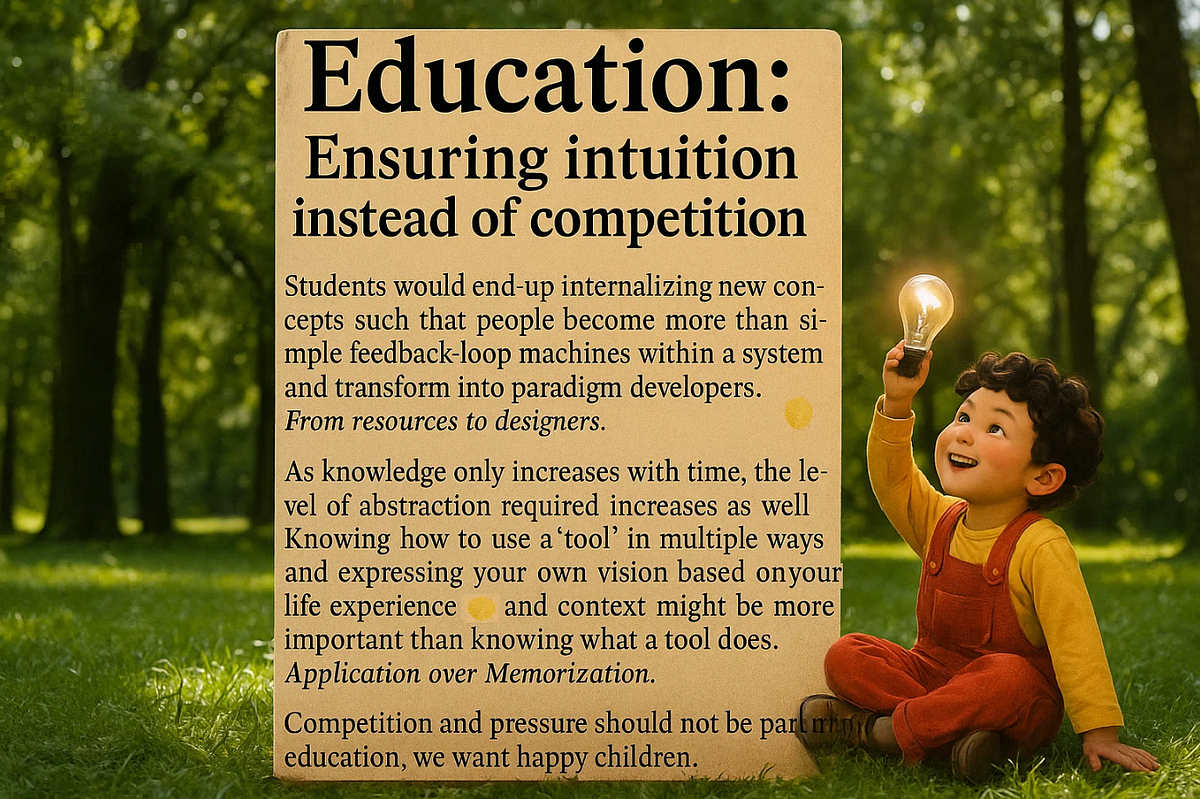 Education: Ensuring intuition instead of competition | by Simion DRAGOS ...