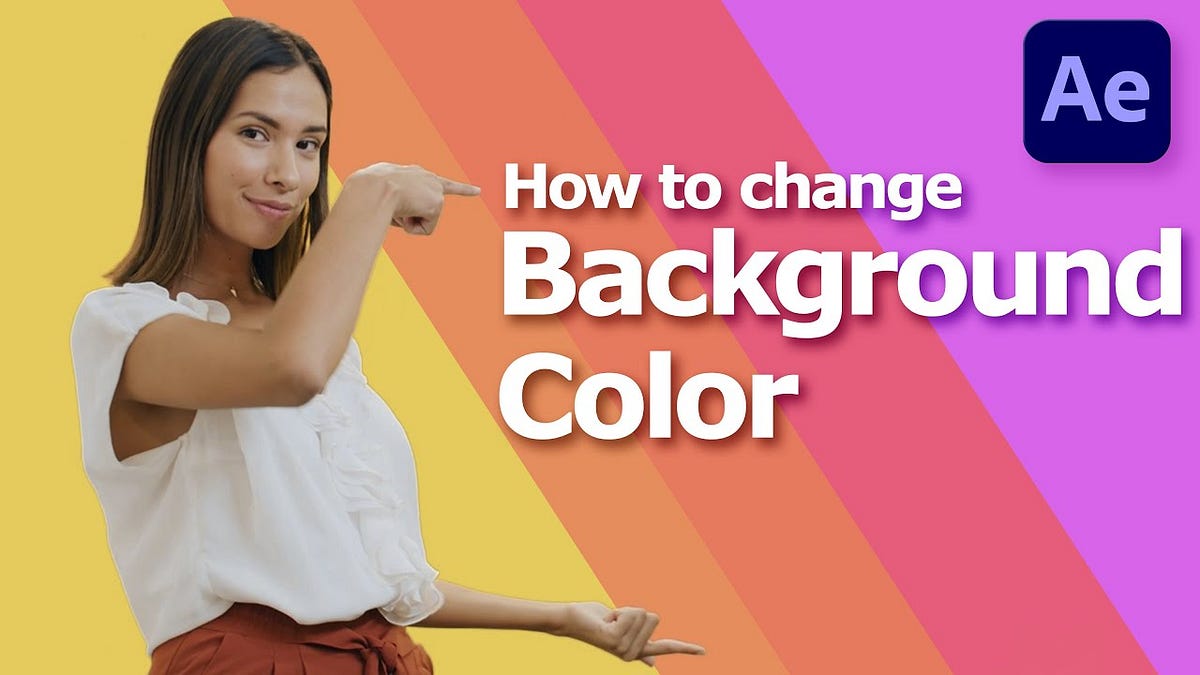 After Effects how to change background color - how to adobe - Medium