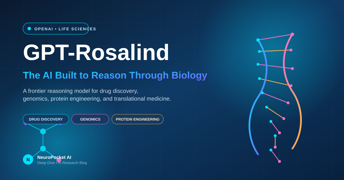 GPT-Rosalind: OpenAI’s New AI Just Walked Into the Lab Coat — And ...