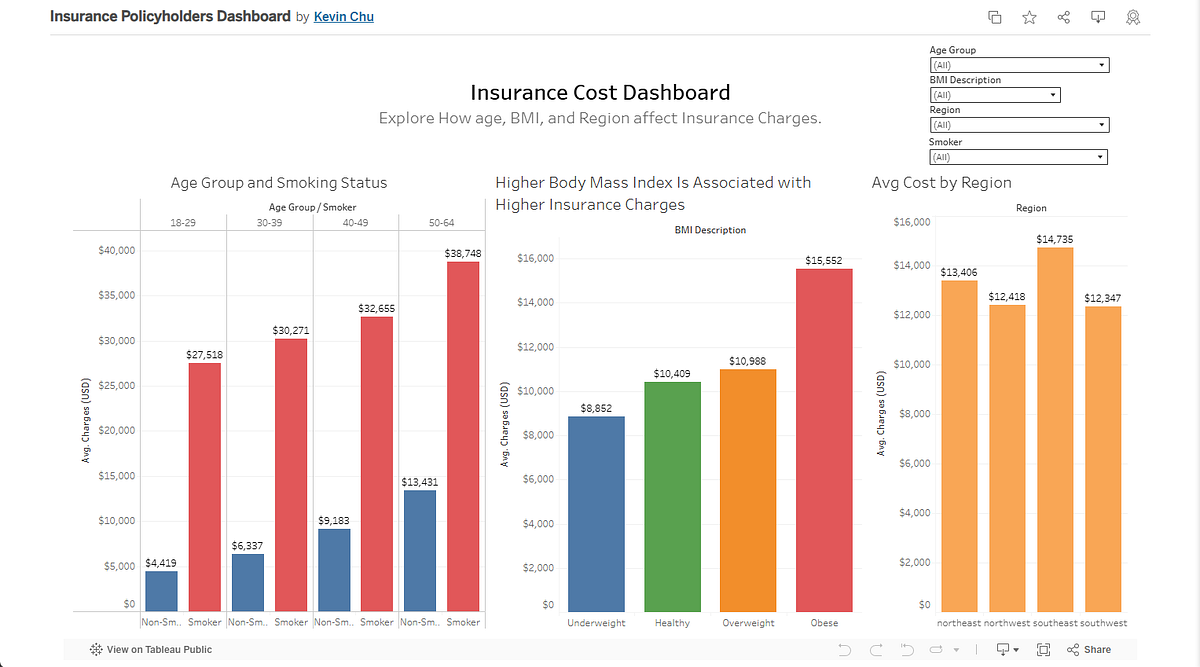 Insurance Policyholders EDA and Dashboard Project | by Kashing | Medium
