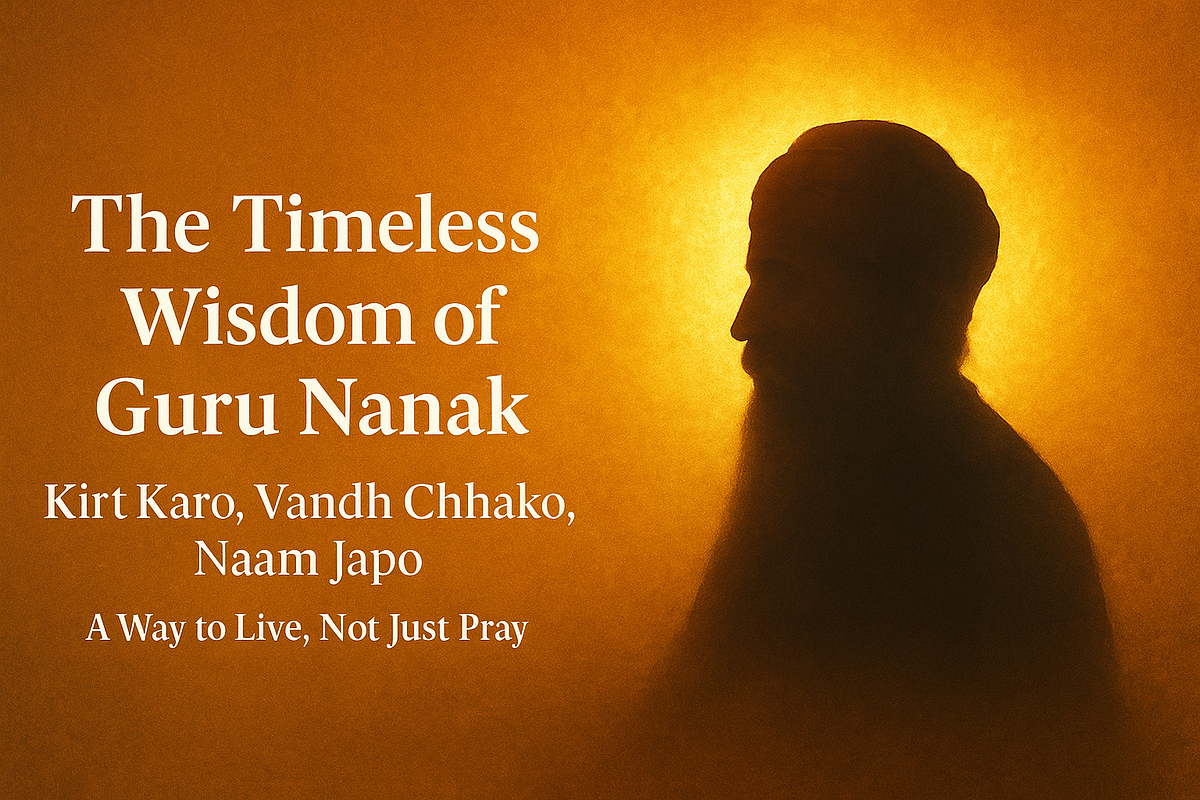 🌼 The Timeless Wisdom of Guru Nanak:Kirt Karo, Vandh Chhako, Naam Japo ...