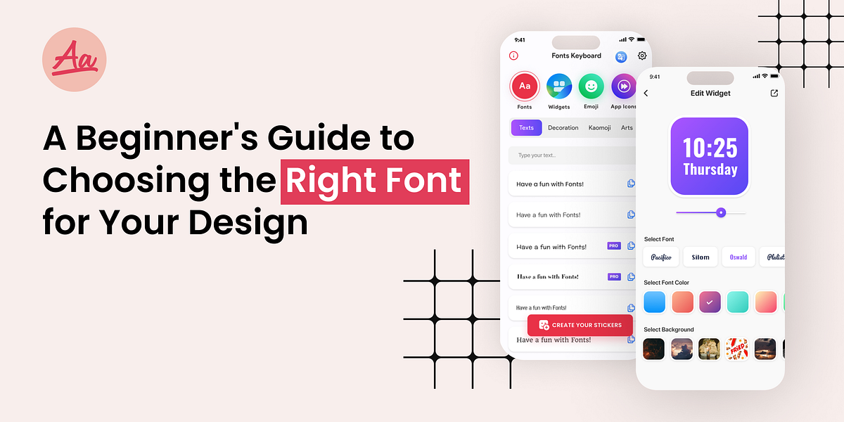 A Beginner’s Guide to Choosing the Right Font for Your Design | by Cool ...