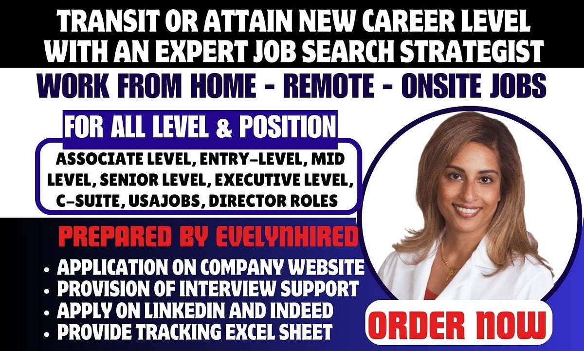 I will do job search use reverse recruit to find job, search and apply ...