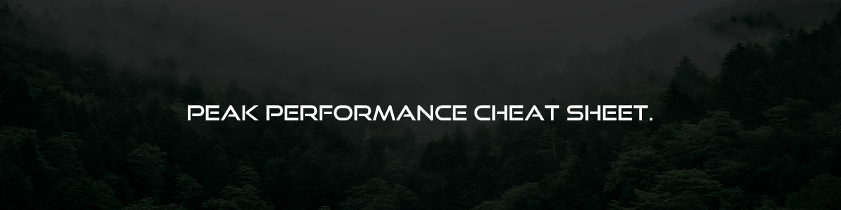 Your Energy Optimization Cheat Sheet. | by Drew 🧠 | Medium