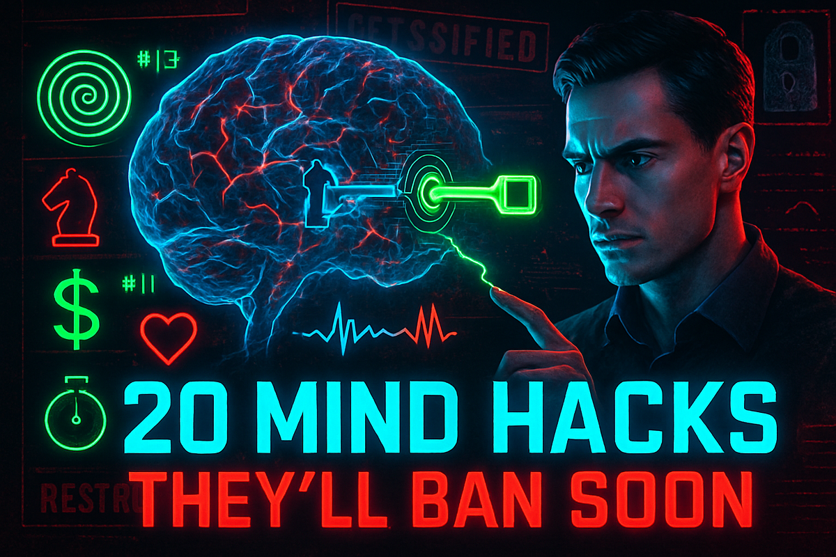 20 SECRET Mind Hacks That Feel ILLEGAL (Use Before They’re Banned ...