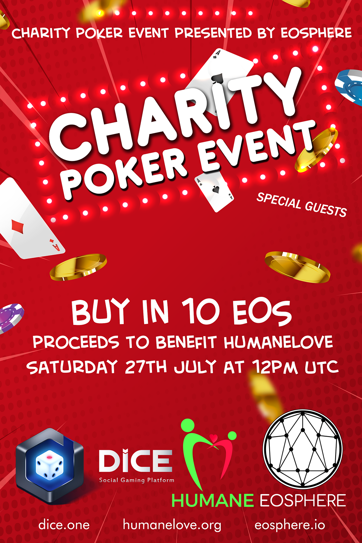 EOSphere Charity Poker Event. “Humane is a charity project built on ...