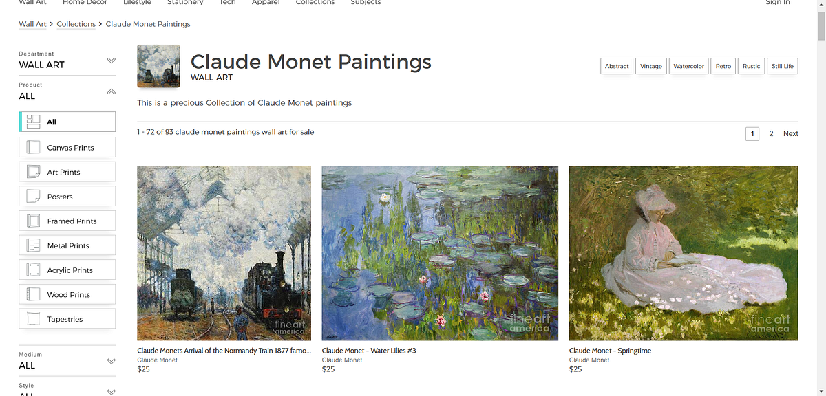 Where to Buy Claude Monet Paintings and Physical Prints | by ...
