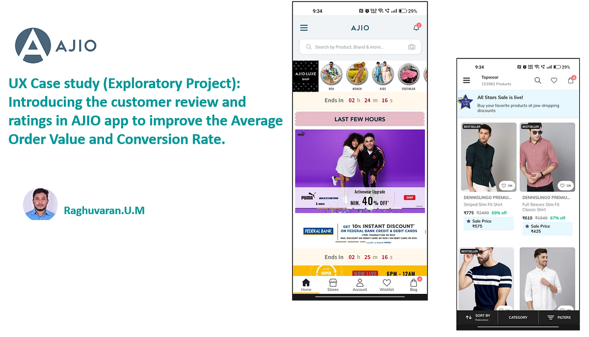Case Study : Implementing the customer reviews and ratings In AJIO to ...