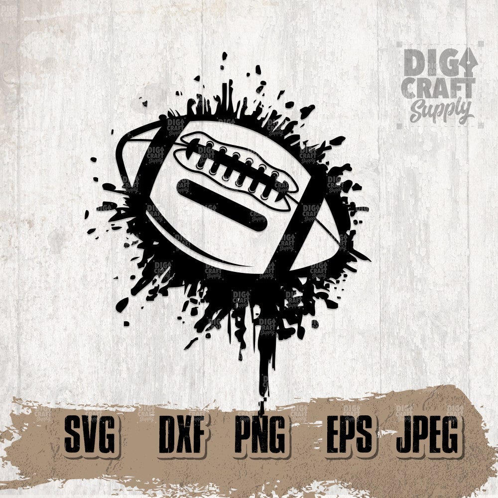 Football Splatter svg, Football Monogram DXF, Football Clipart ...