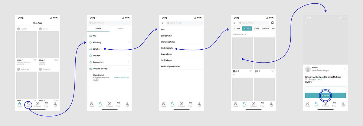 Challenge 2: Wireframing. Stripping down an app to its basic… | by Franzi Schneider | Medium