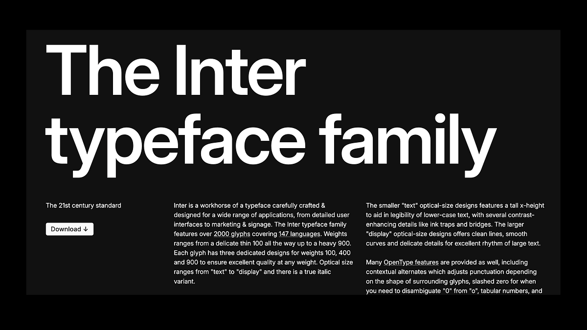 Customizing Font Features and Spacing with InterVariable in CSS | by Xmind Design | Medium