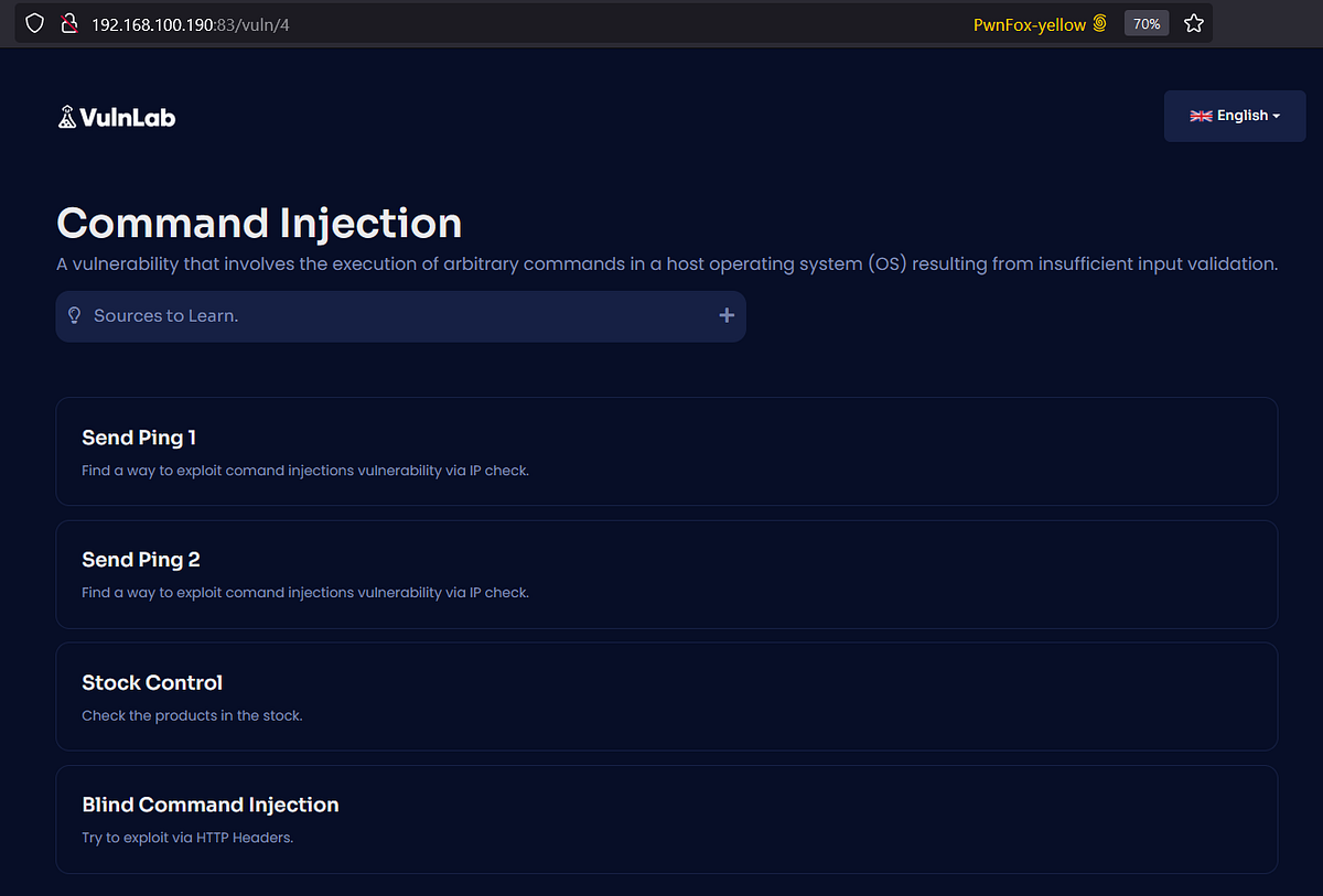 VulnLab: Command Injection - Yogasatriautama - Medium