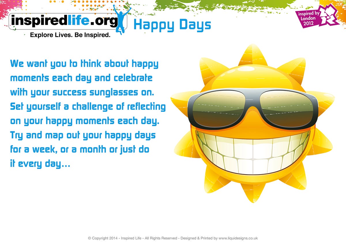 Happy Days and Celebrating Successes | by Inspired Life CIC | Medium