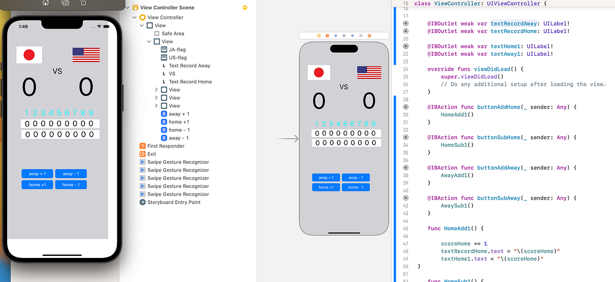 作業 練習使用 IBOutlet / IBAction / Gesture - 彼得潘的 Swift iOS App 開發教室 - Medium