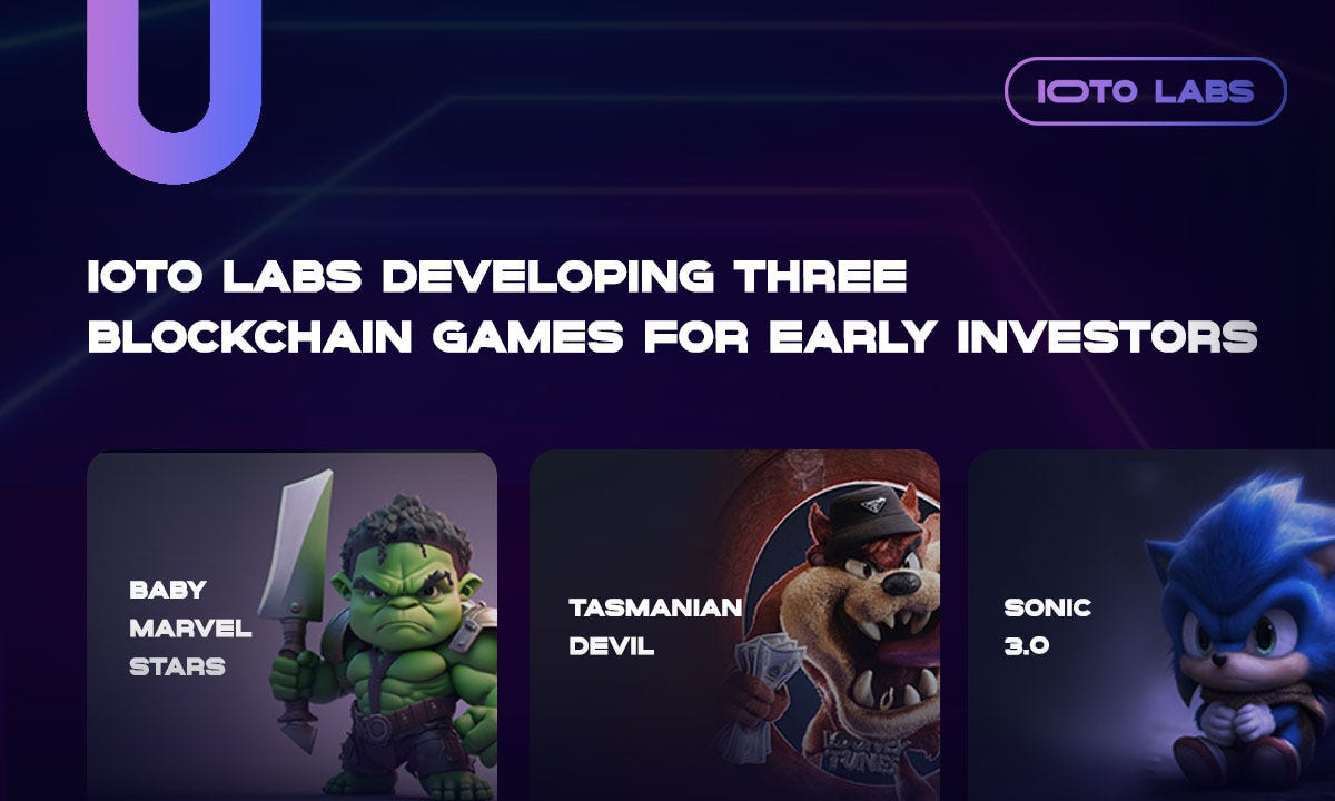 Ioto Labs Developing Three Blockchain Games for Early Investors 👾 | by ...