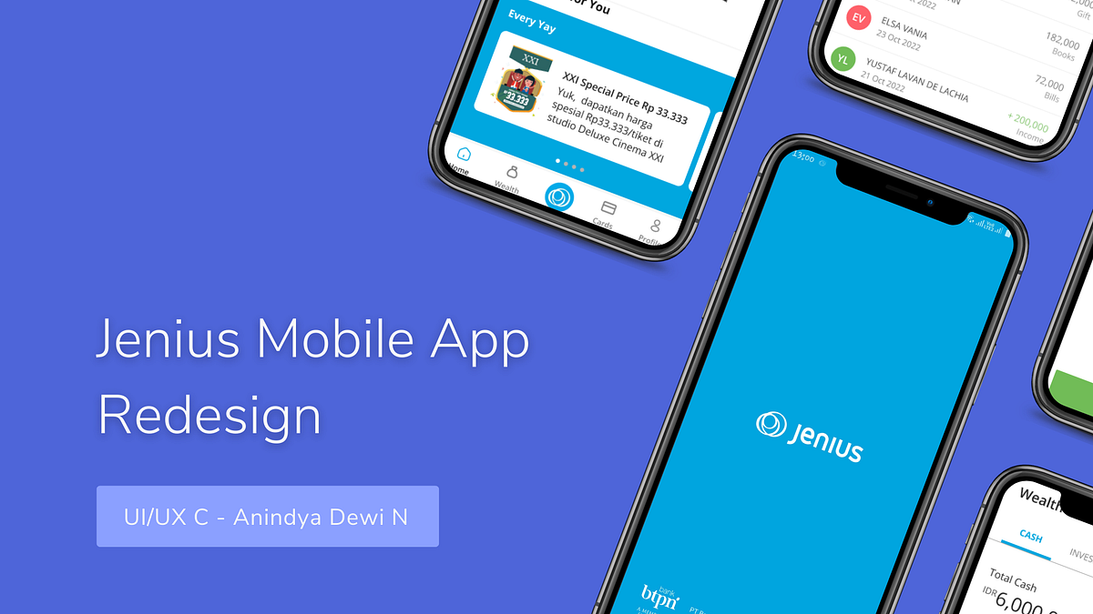 UI / UX Case Study: Jenius Mobile App Redesign | by Anindya Dewi ...