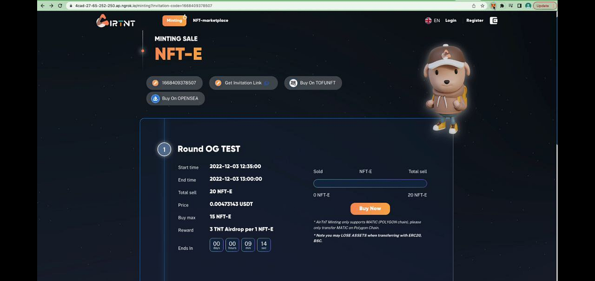 AIRTNT MINTING GUIDE. Hello our esteemed community, our… | by AirTnT | Medium