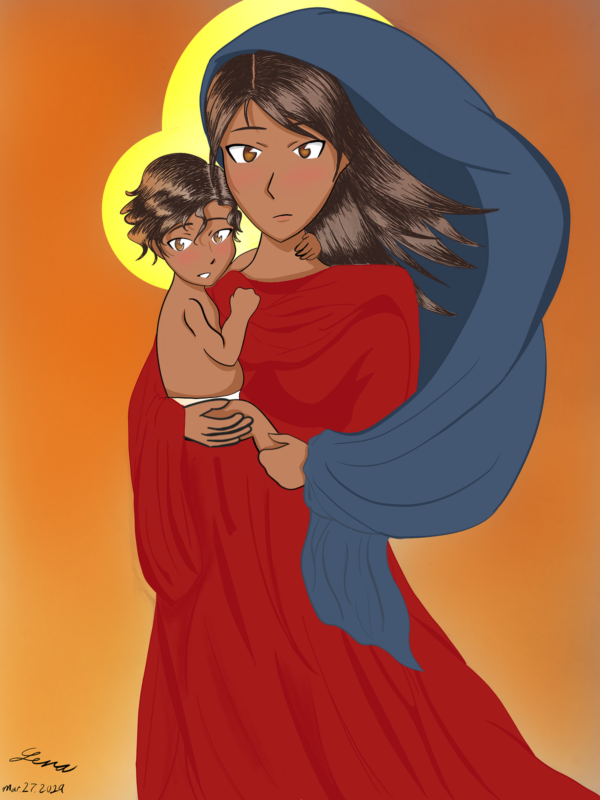 Original Artwork of the Theotokos | by Jessica Archuleta | Medium