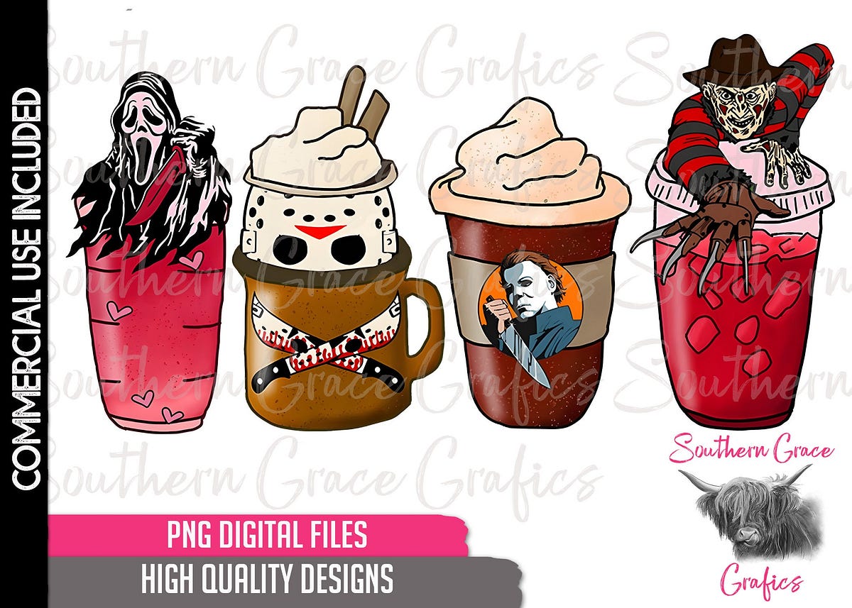 Horror Coffee Png| Coffee cup horror png| Coffee Horror Png |Horror Png ...