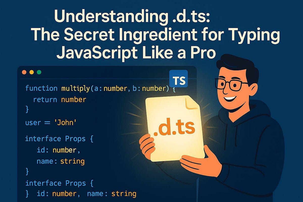 Understanding Dts In Typescript The Secret Ingredient For Typing Javascript Like A Pro By
