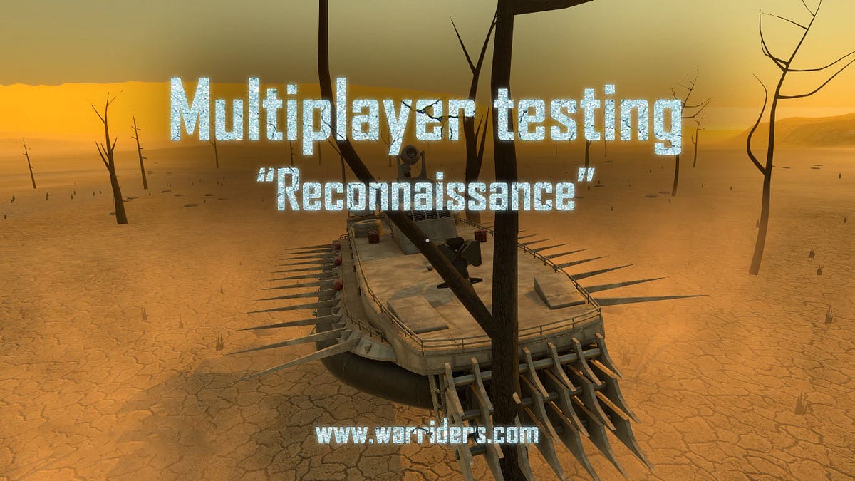 The first multiplayer test “Reconnaissance” launches today at noon ET ...