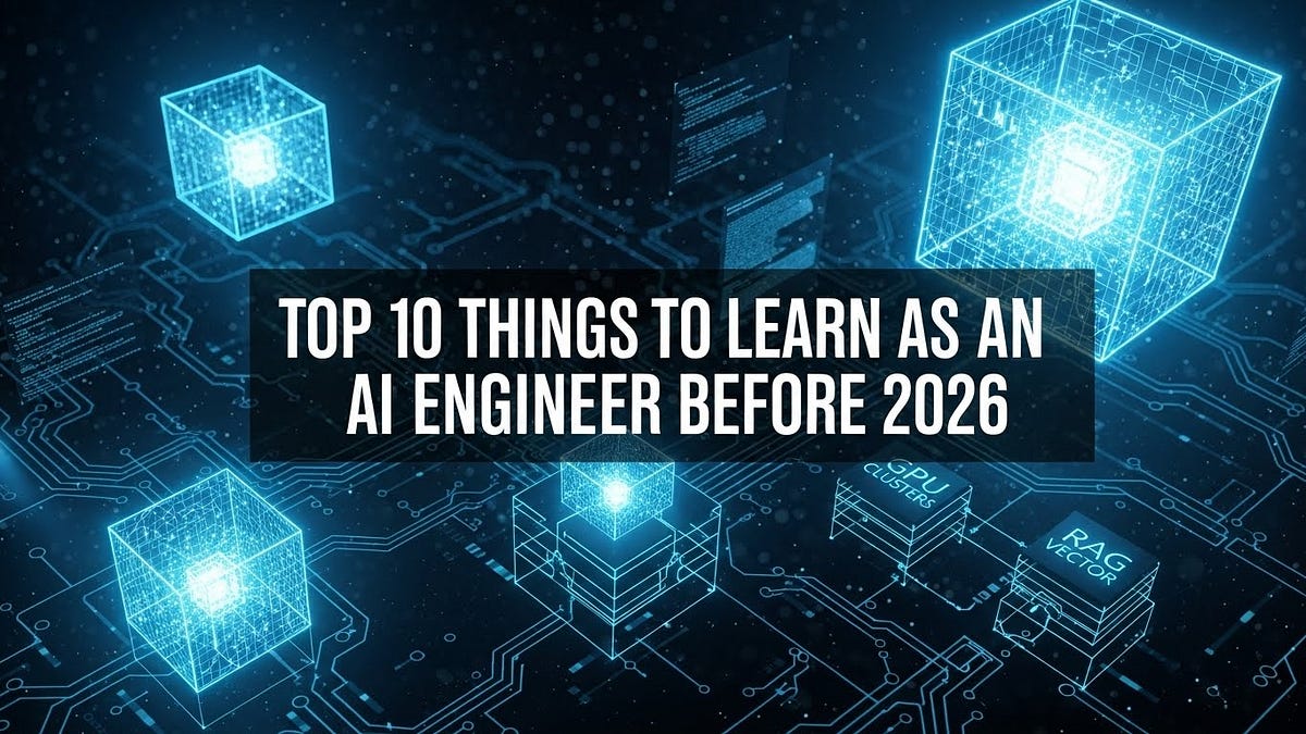 Top 10 Things to Learn as an AI Engineer Before 2026 | by Neel Shah ...