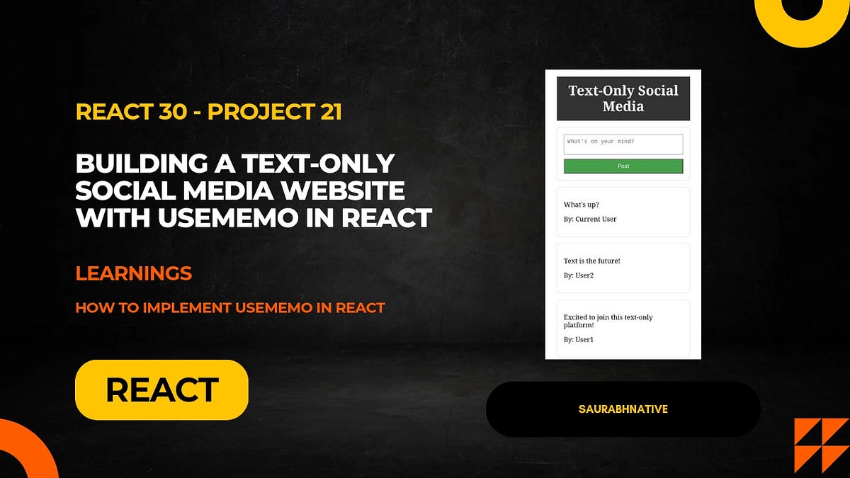 React30-Project21: Building a Text-Only Social Media Website with ...