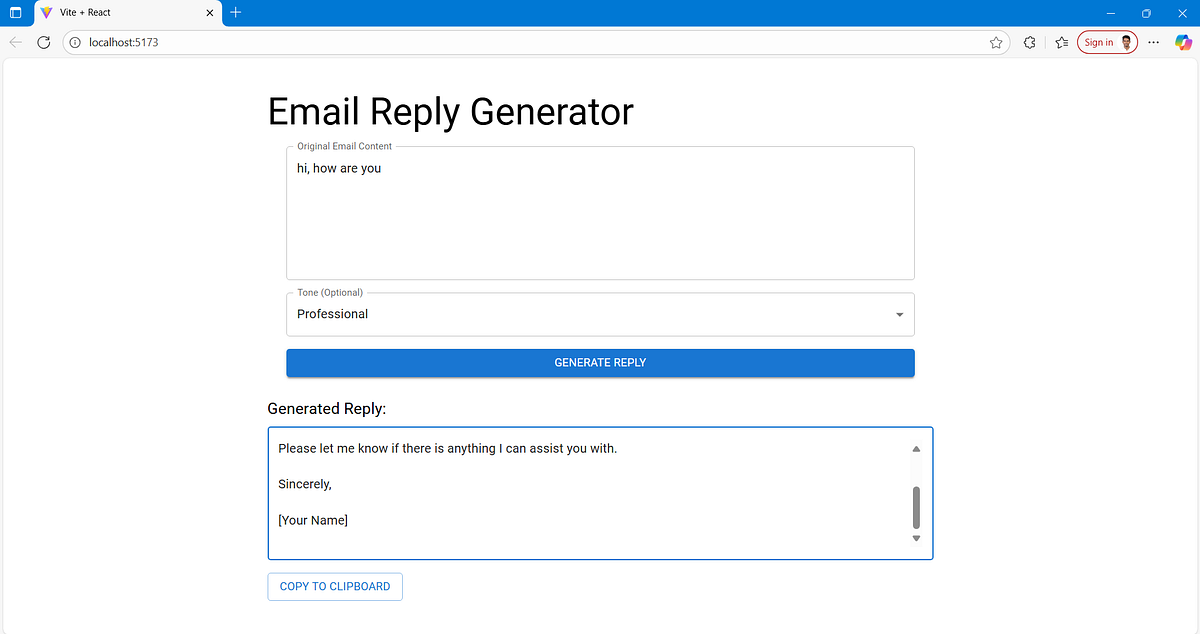Smart Email Assistant Project Using Spring Boot, OpenAI, Extensions ...