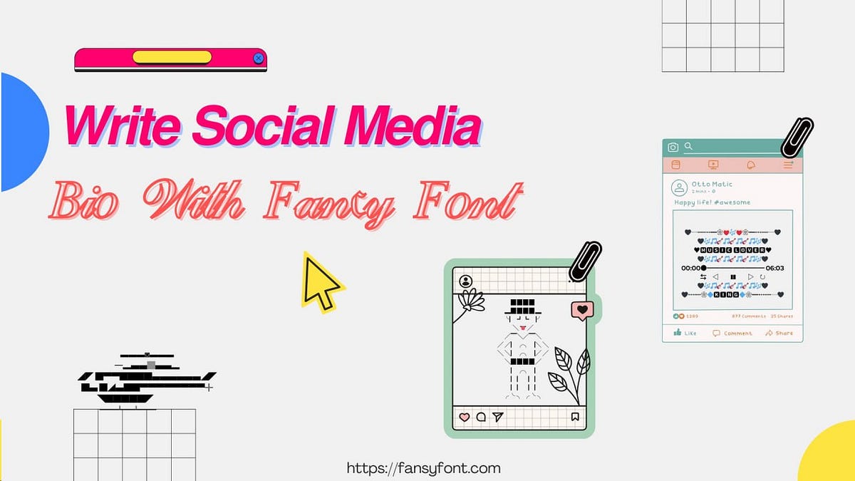 Social Media With Fancy Fonts. How to write social media bio with… | by ...